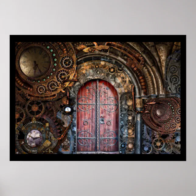 steampunk door poster | Zazzle