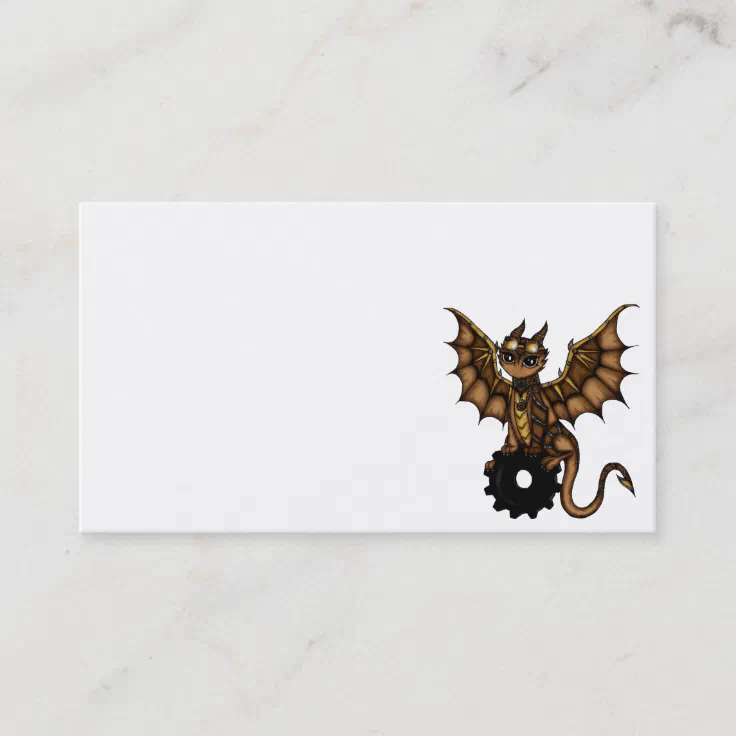 Steampunk Dragon business cards | Zazzle