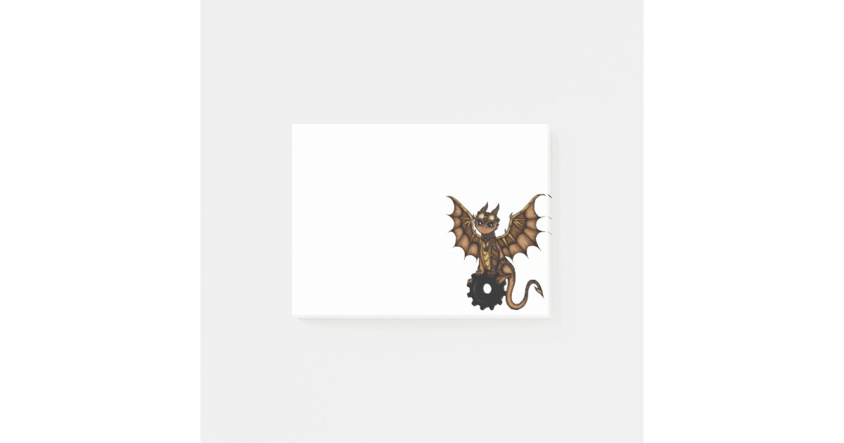 Steampunk Dragon Post-it Notes | Zazzle