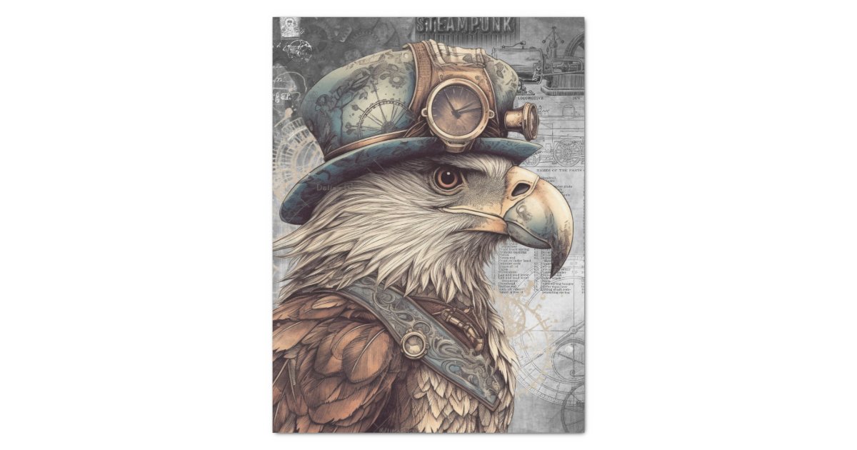 Steampunk Eagle Tissue Paper | Zazzle