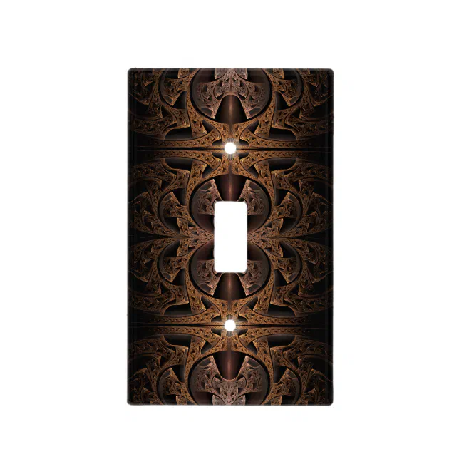 Steampunk Engine Abstract Fractal Artwork Light Switch Cover | Zazzle