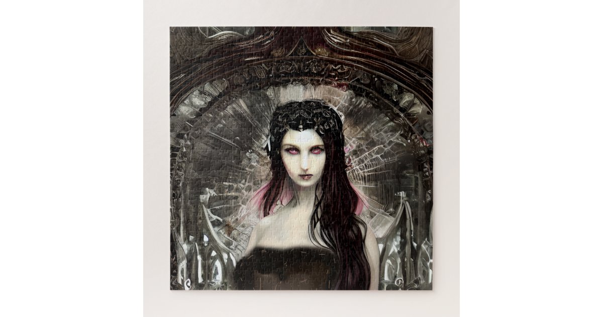 Steampunk Fallen Angel | Dark Art Jigsaw Puzzle | Zazzle