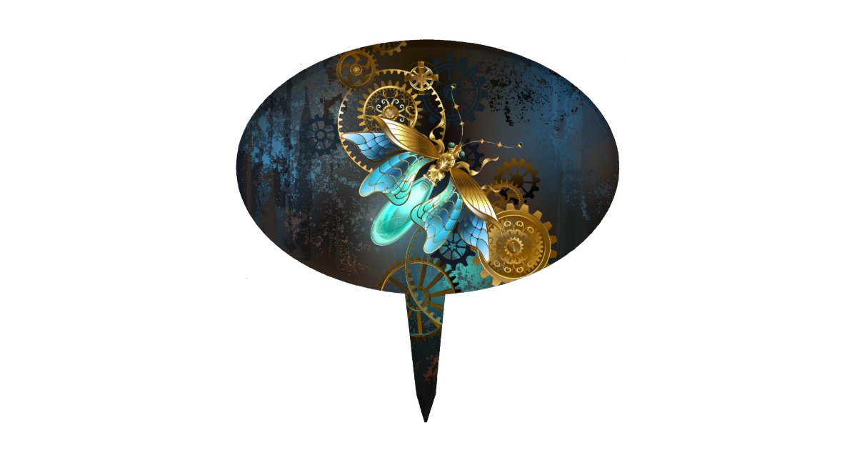 Steampunk Firefly Cake Topper | Zazzle