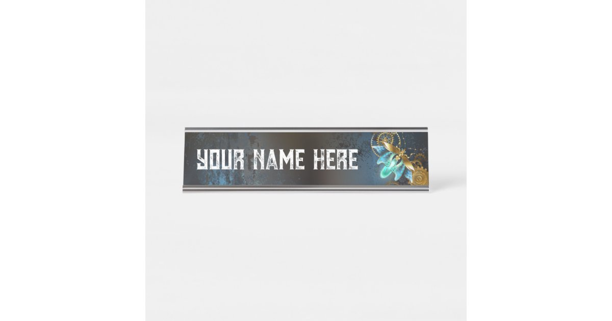 Steampunk Firefly Desk Name Plate | Zazzle