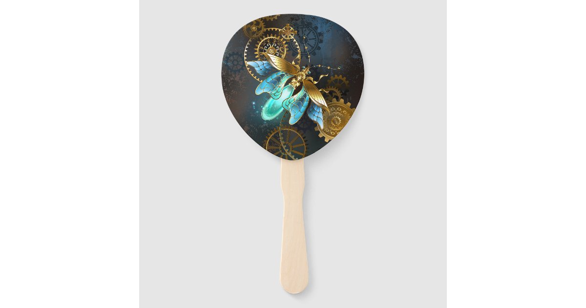 Steampunk Firefly Hand Fan | Zazzle