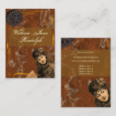 Steampunk ~ Foxy Lady ~ Vintage Style Business Card | Zazzle