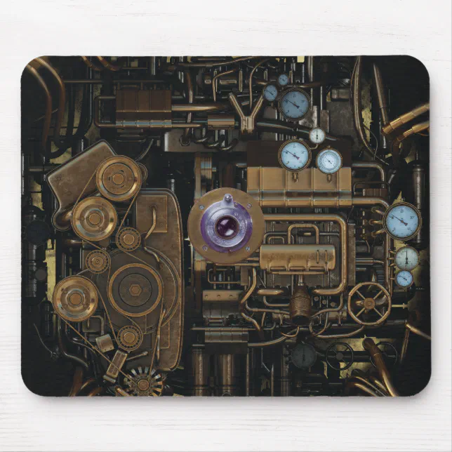 Steampunk Gauge Gear Camera Mouse Pad | Zazzle