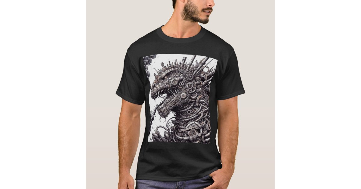 Steampunk Godzilla T-Shirt | Zazzle