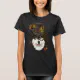 Steampunk Gothic Alaskan Malamute Husky Dog Face S T-Shirt | Zazzle