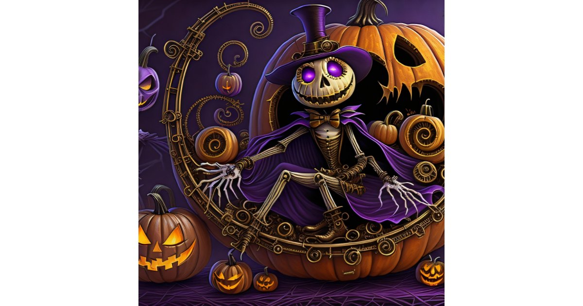 Steampunk Halloween Jack the Pumpkin King Tissue Paper | Zazzle