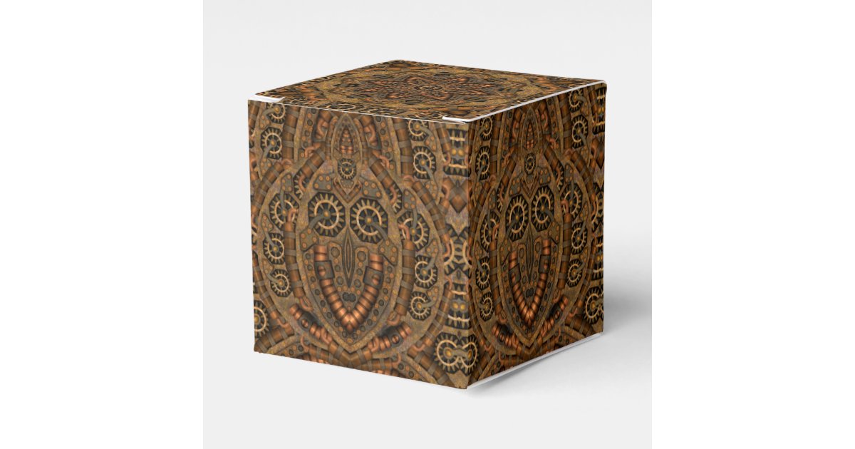 Steampunk Industrial Vintage Clockwork Favor Boxes | Zazzle