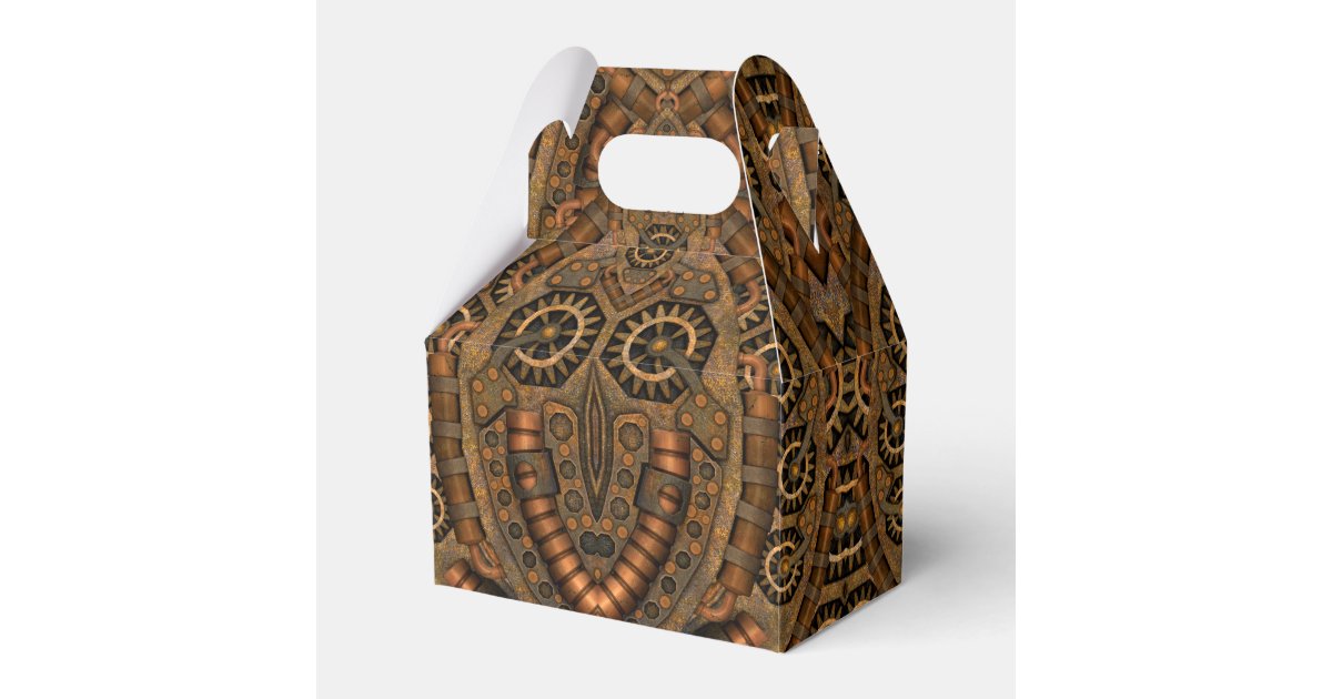 Steampunk Industrial Vintage Clockwork Favor Boxes | Zazzle