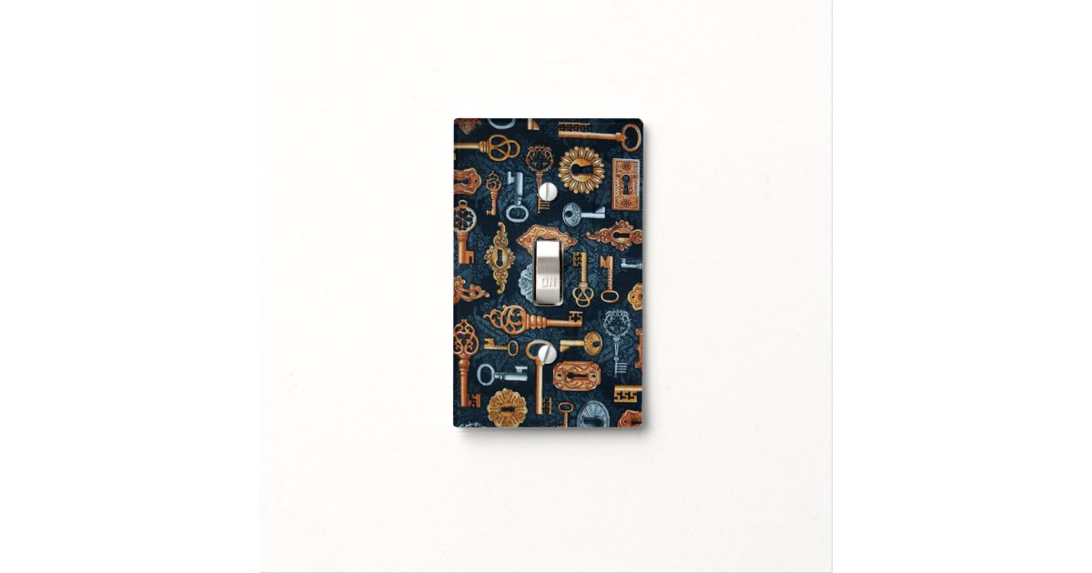 Steampunk Keys and Key Holes Light Switch Cover | Zazzle