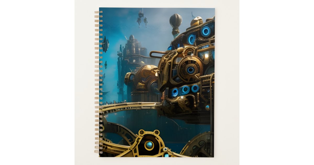 Steampunk Lost City of Atlantis Planner | Zazzle