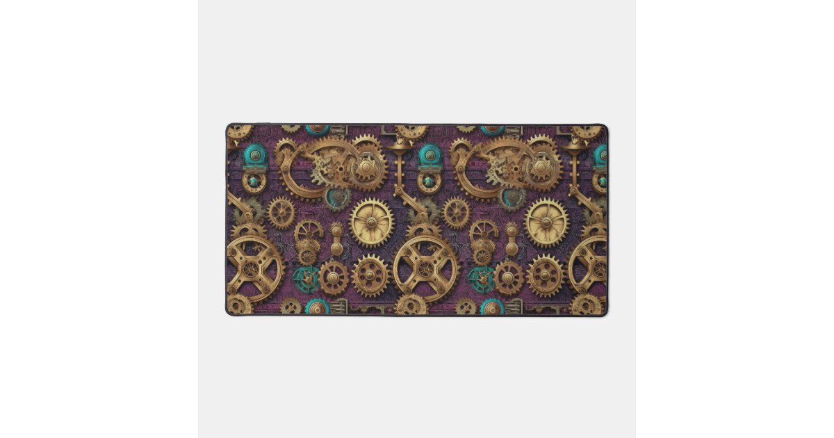 Steampunk Machinery Desk Mat | Zazzle