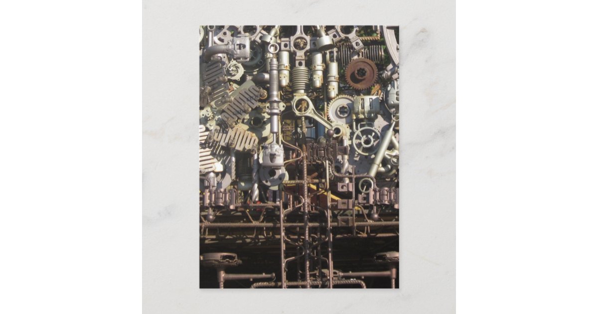 Steampunk mechanical machinery machines postcard | Zazzle