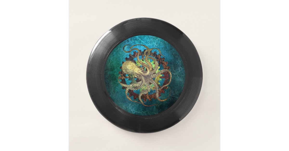 Steampunk Octopus & Clockwork Gears Wham-O Frisbee | Zazzle