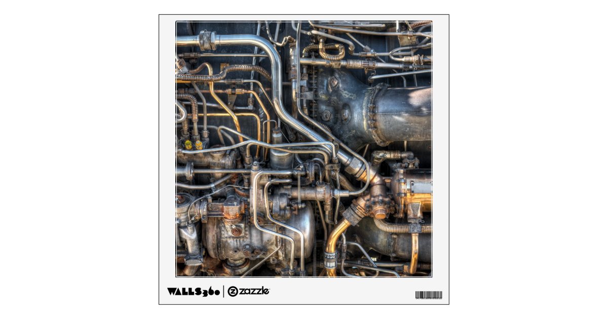 Steampunk Plumbing Pipes Wall Sticker | Zazzle