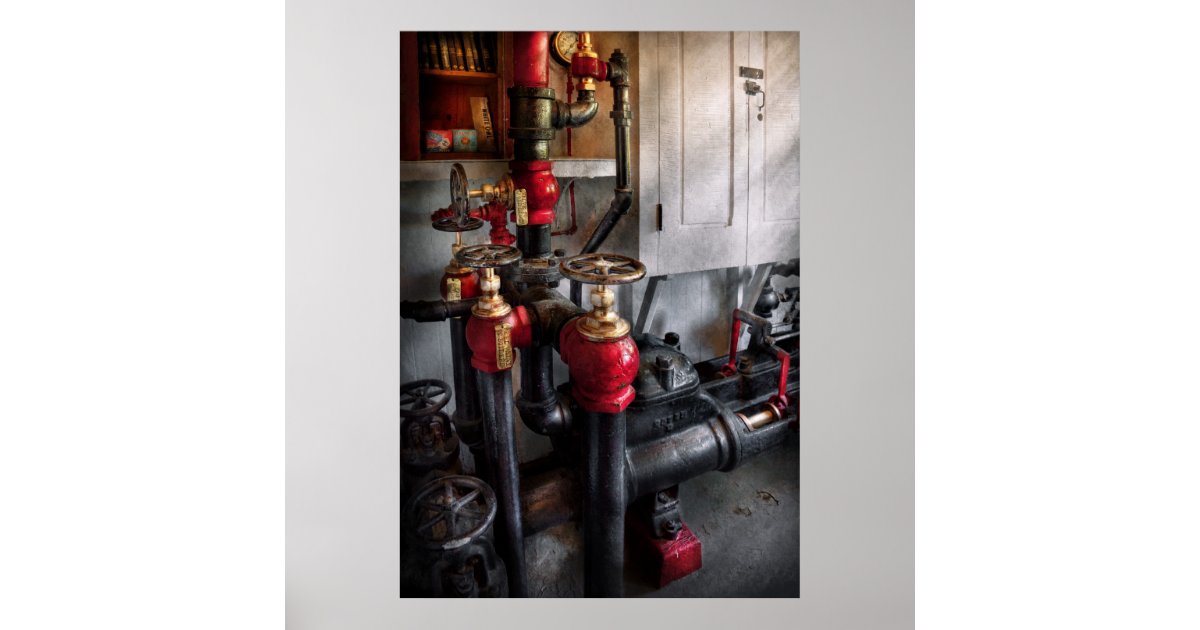 Steampunk - Plumbing - Turn the valve Poster | Zazzle