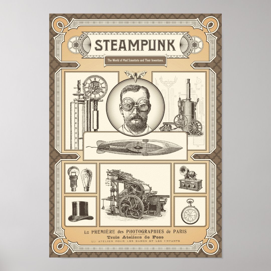 Steampunk poster | Zazzle