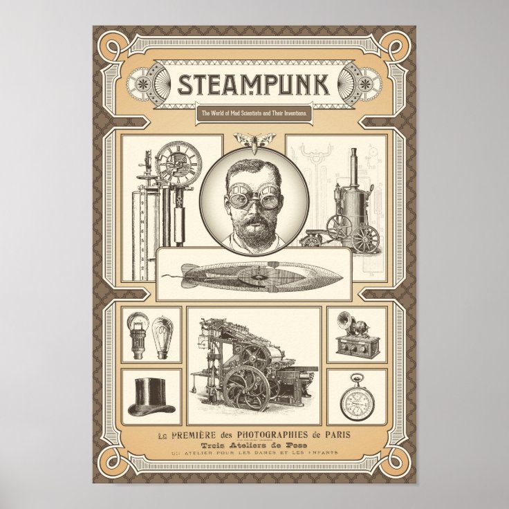 Steampunk poster | Zazzle