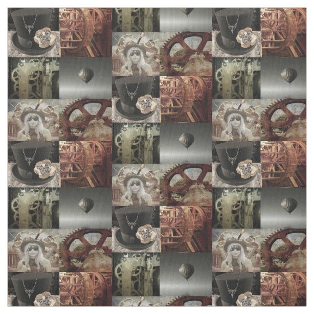 Steampunk Fabric | Zazzle