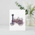 Steampunk Rebel Steam Engine Postcard | Zazzle