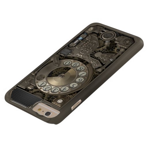 Steampunk Rotary Metal Dial Phone. Case-Mate iPhone Case | Zazzle