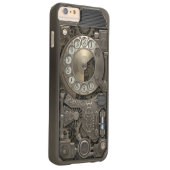 Steampunk Rotary Metal Dial Phone. Case-Mate iPhone Case | Zazzle