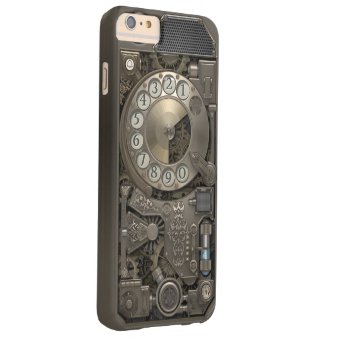 Steampunk Rotary Metal Dial Phone. Case-Mate iPhone Case | Zazzle