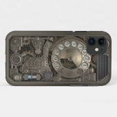 Steampunk Rotary Metal Dial Phone. Case-Mate iPhone Case | Zazzle