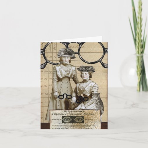 Steampunk Spectacles Card | Zazzle
