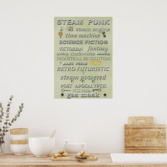 Steampunk Subway Art Poster | Zazzle
