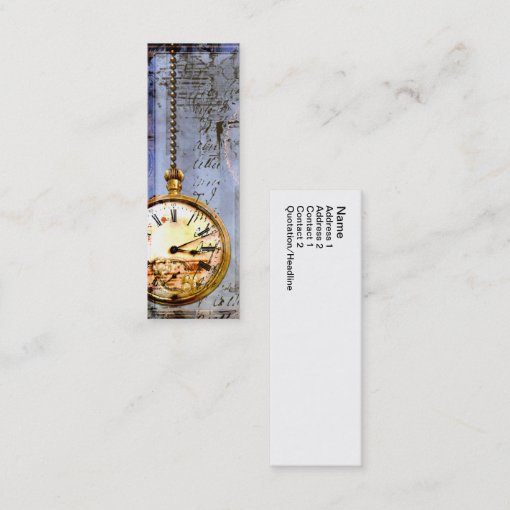 Steampunk Time Machine Pocket Watch Business Card | Zazzle