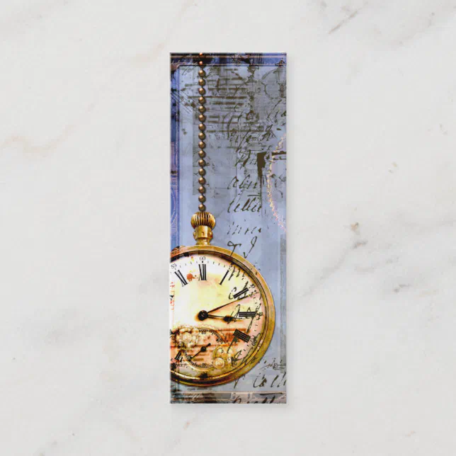 Steampunk Time Machine Pocket Watch Business Card | Zazzle
