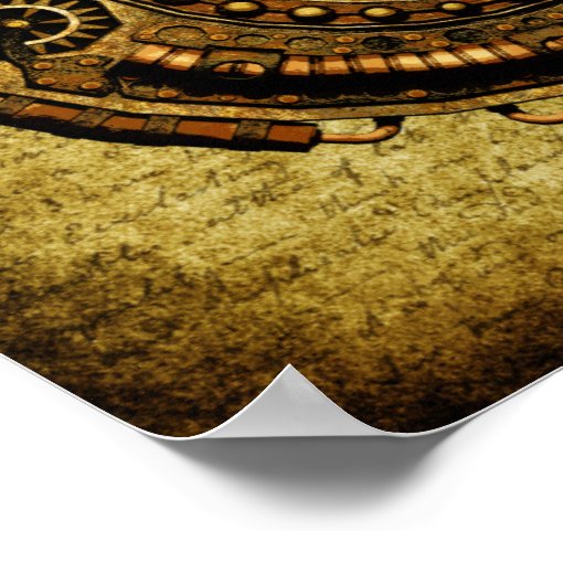 Steampunk Time Machine Poster | Zazzle