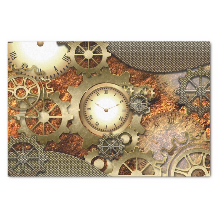 Steampunk Tissue Paper | Zazzle
