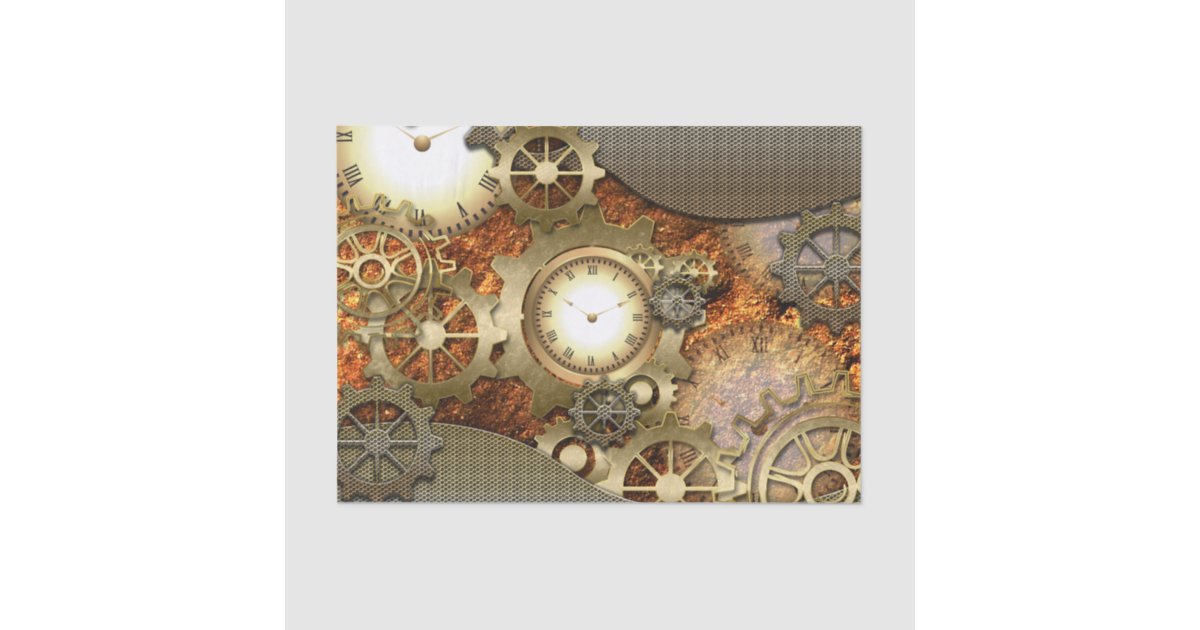 Steampunk Tissue Paper | Zazzle