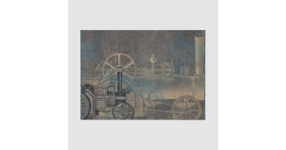 Steampunk Train Tissue Paper | Zazzle