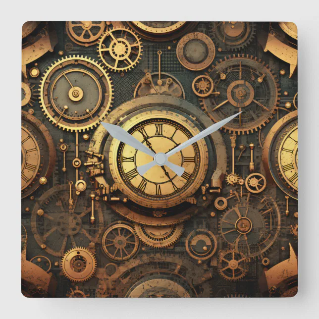 Steampunk Wall Clock | Zazzle