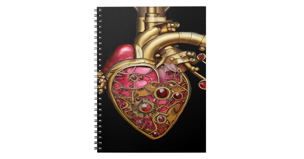 Steampunk Watch Works Heart AKA The Old Ticker Notebook | Zazzle
