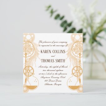 Steampunk Wedding Invitation | Zazzle
