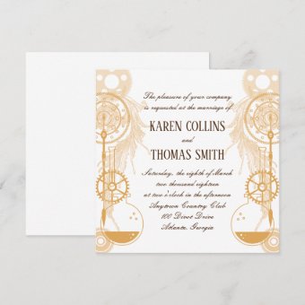 Steampunk Wedding Invitation | Zazzle