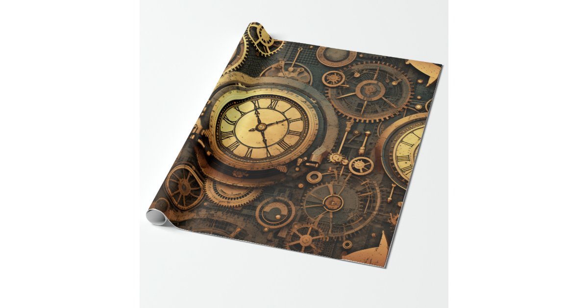 Steampunk Wrapping Paper | Zazzle
