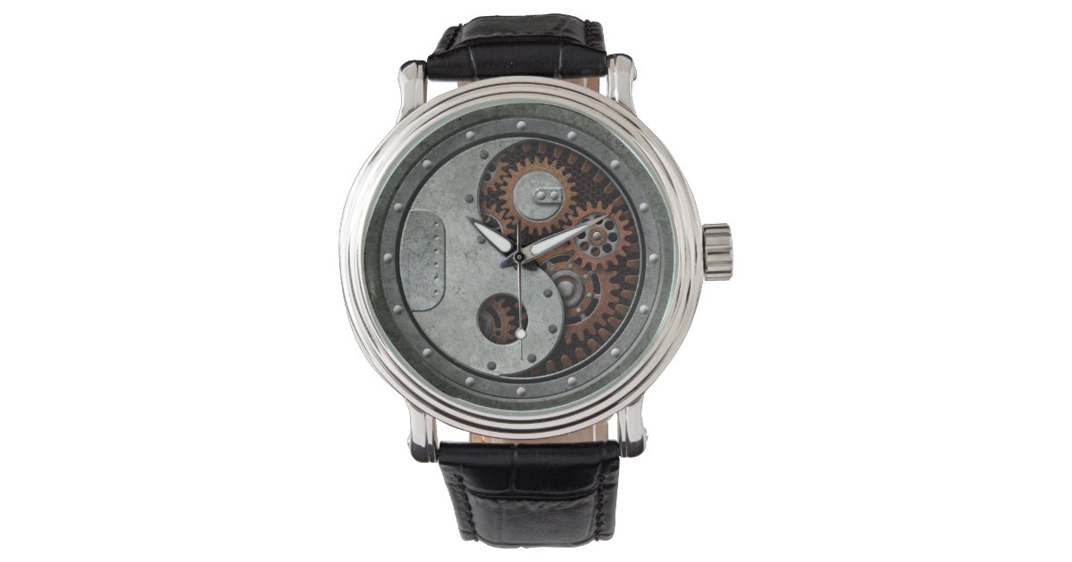 Steampunk Yin Yang Watch | Zazzle
