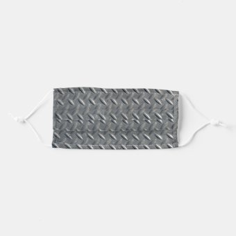 Steel Diamondplate Metal Mouth Adult Cloth Face Mask | Zazzle
