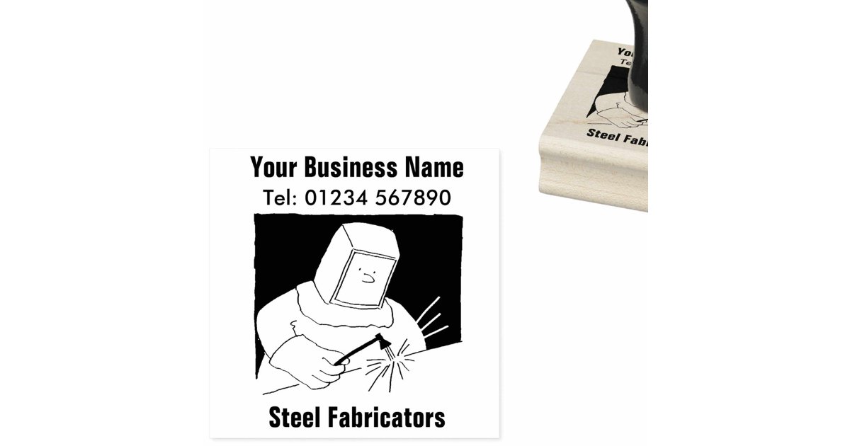 Steel Fabricators & Welding Rubber Stamp | Zazzle