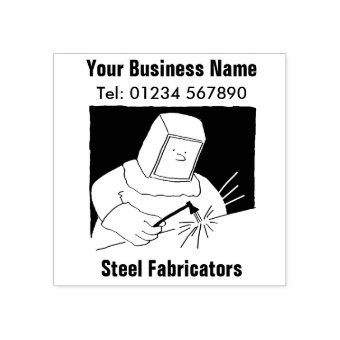 Steel Fabricators & Welding Rubber Stamp | Zazzle