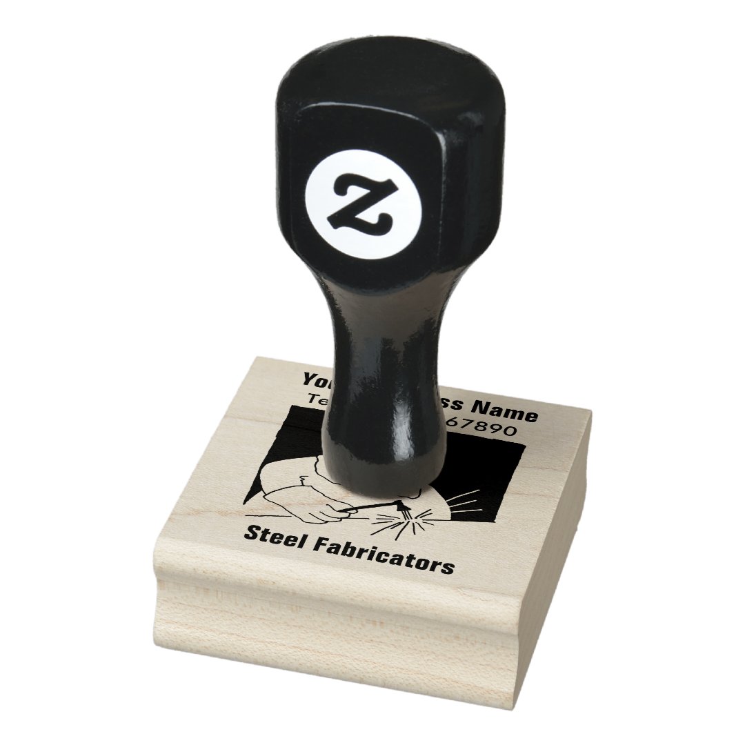 Steel Fabricators & Welding Rubber Stamp | Zazzle