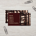 Steel Frame Construction Business Card | Zazzle